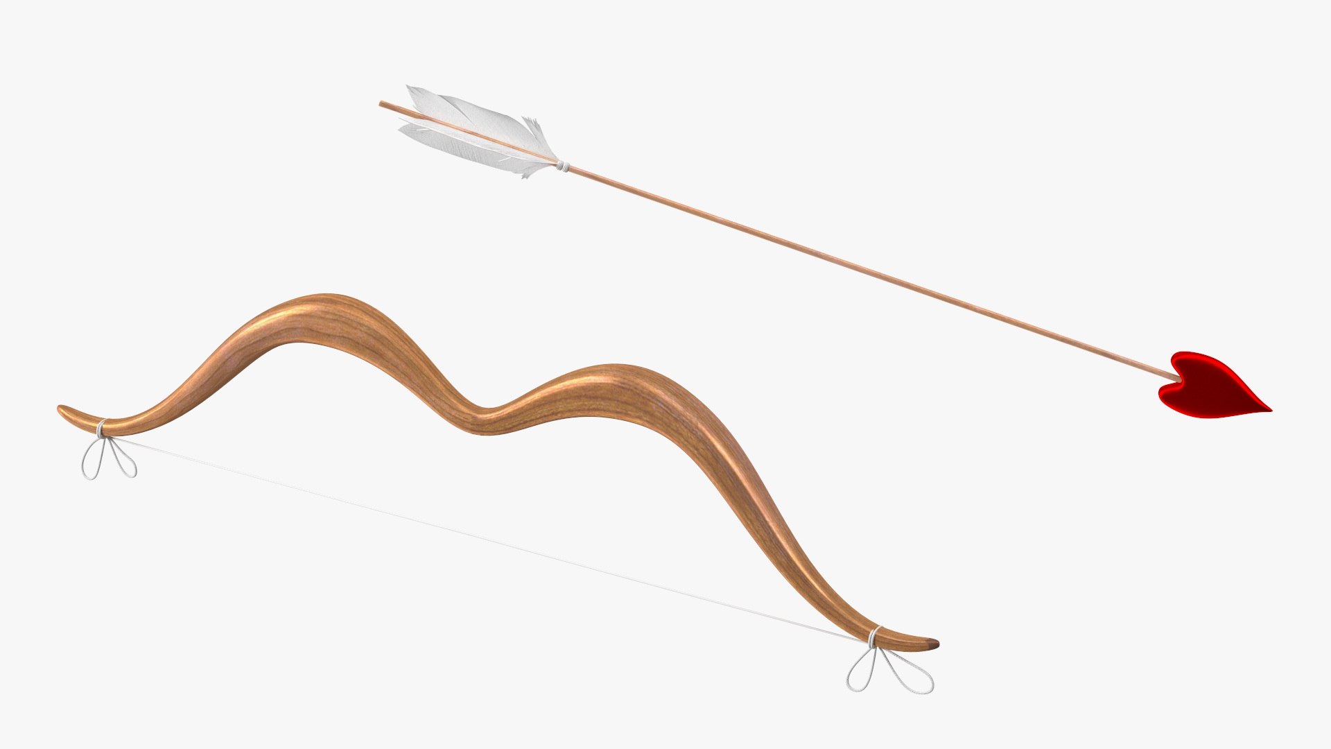 3D Model Cupid Angel With Bow And Arrow - TurboSquid 2307315