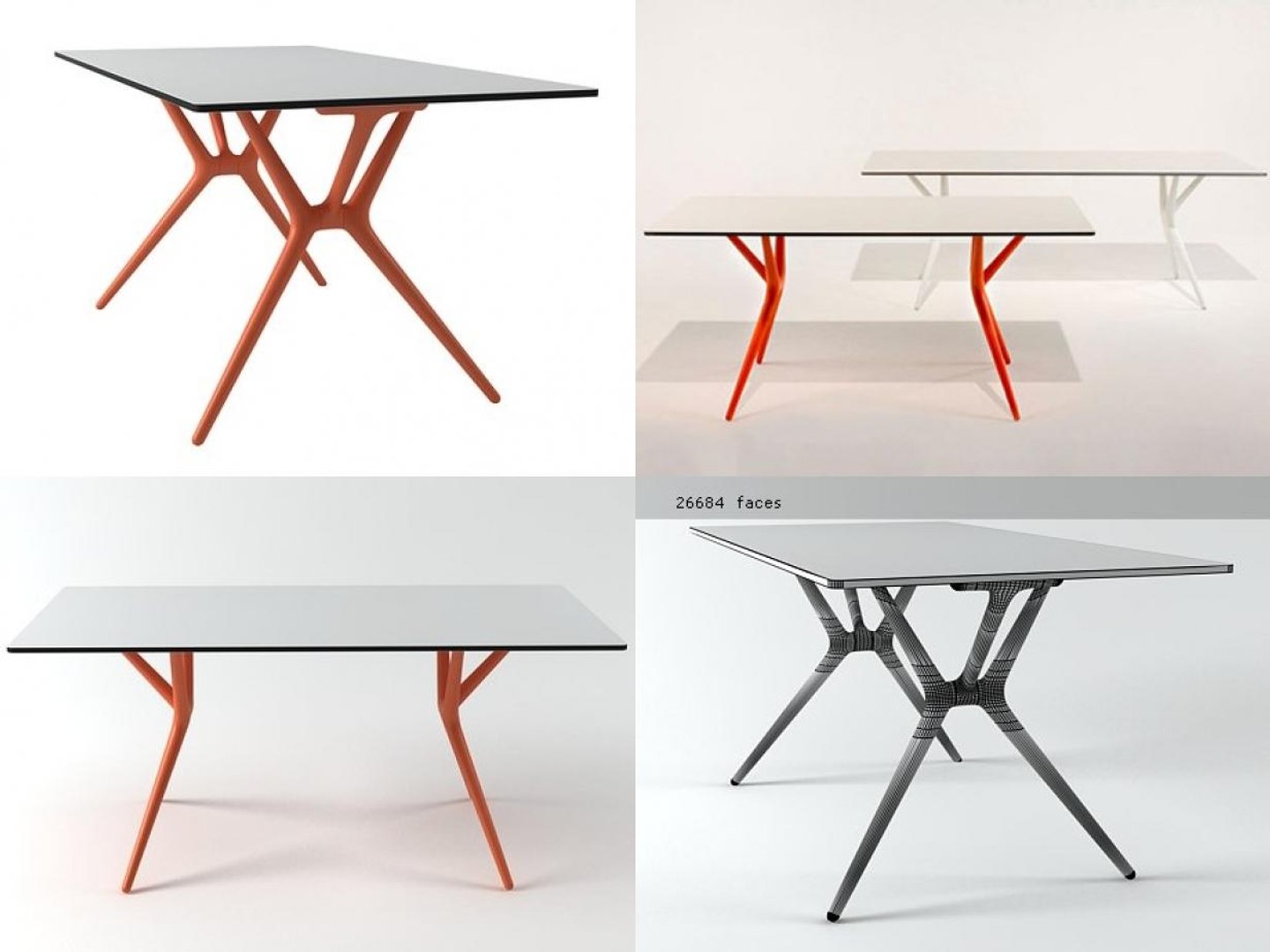 Spoon Table 3D Model - TurboSquid 1183571