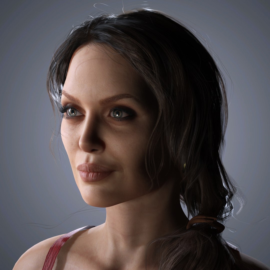 3D Angelina Jolie Character 3D Model Low-poly - TurboSquid 2328855