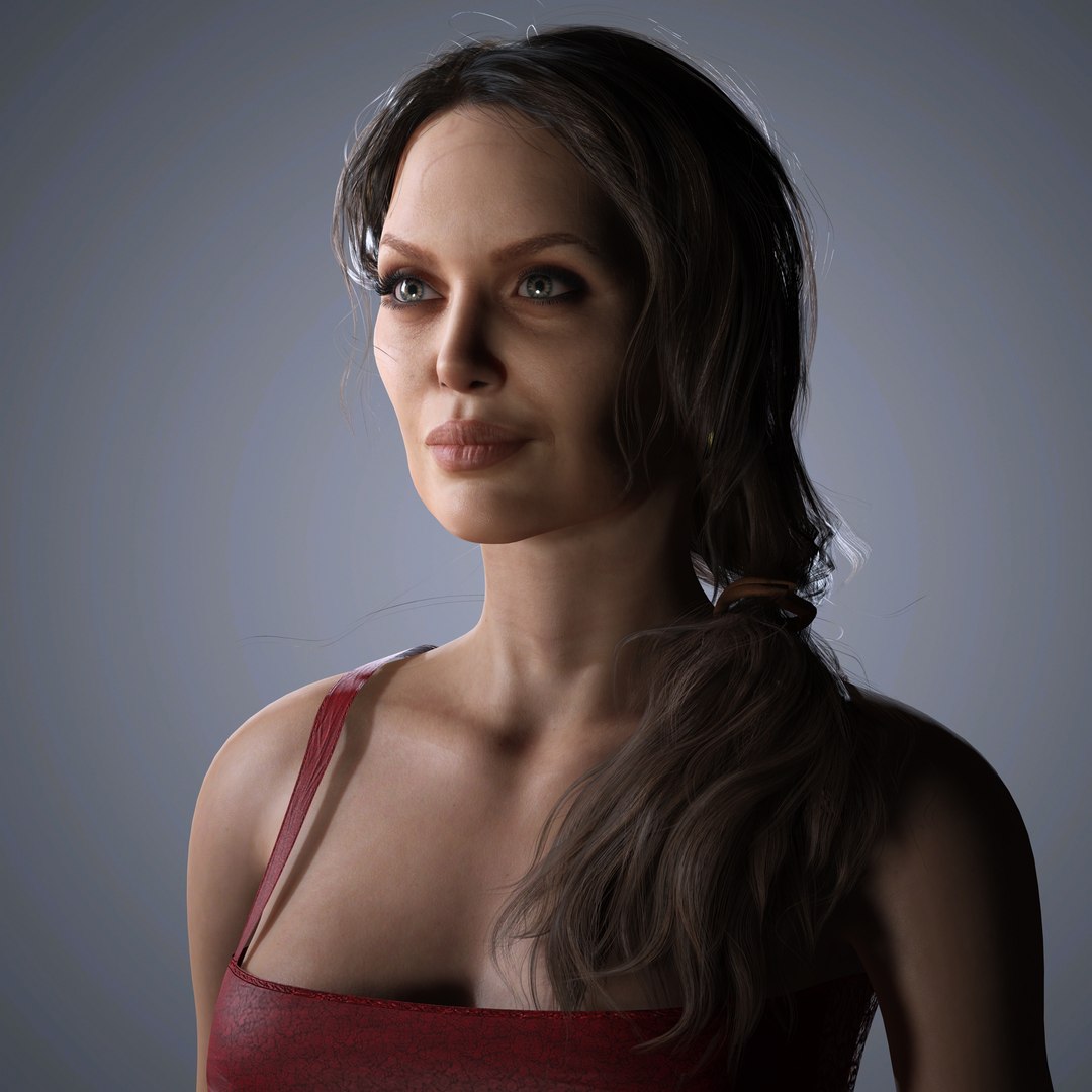 3D Angelina Jolie Character 3D Model Low-poly - TurboSquid 2328855