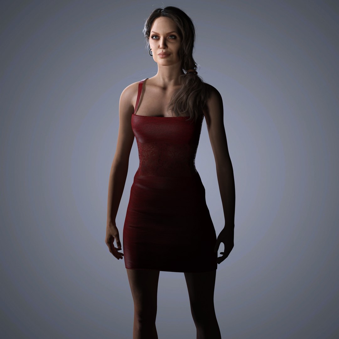 3D Angelina Jolie Character 3D Model Low-poly - TurboSquid 2328855