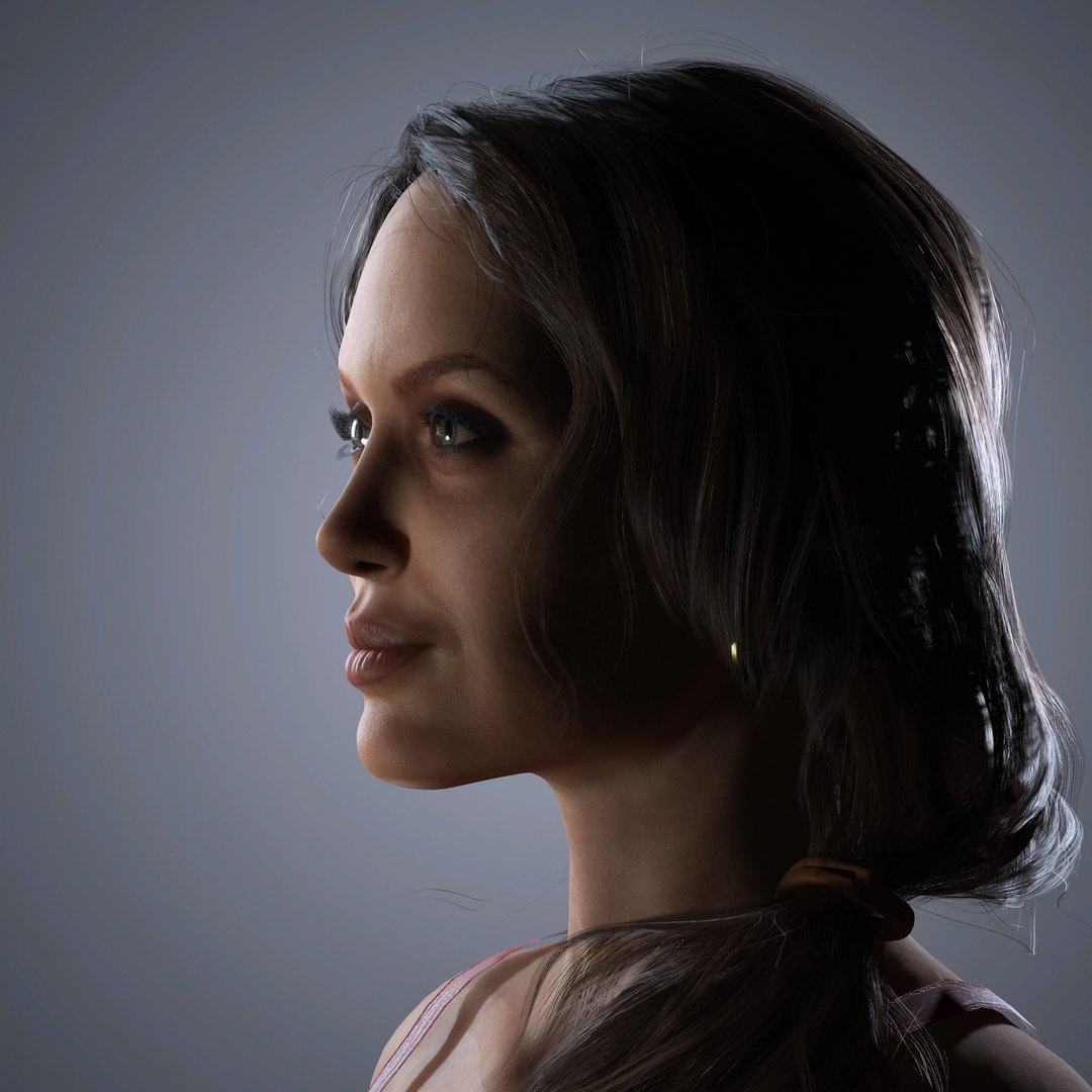 3D Angelina Jolie Character 3D Model Low-poly - TurboSquid 2328855
