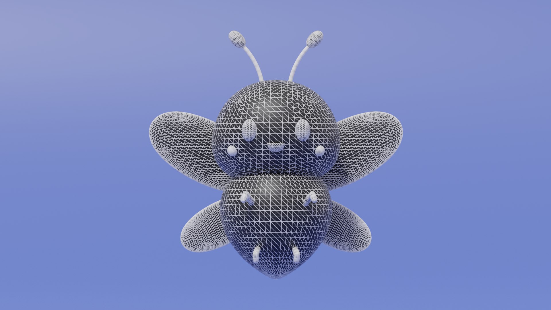 3D Cute Cartoon Bee - TurboSquid 1807380