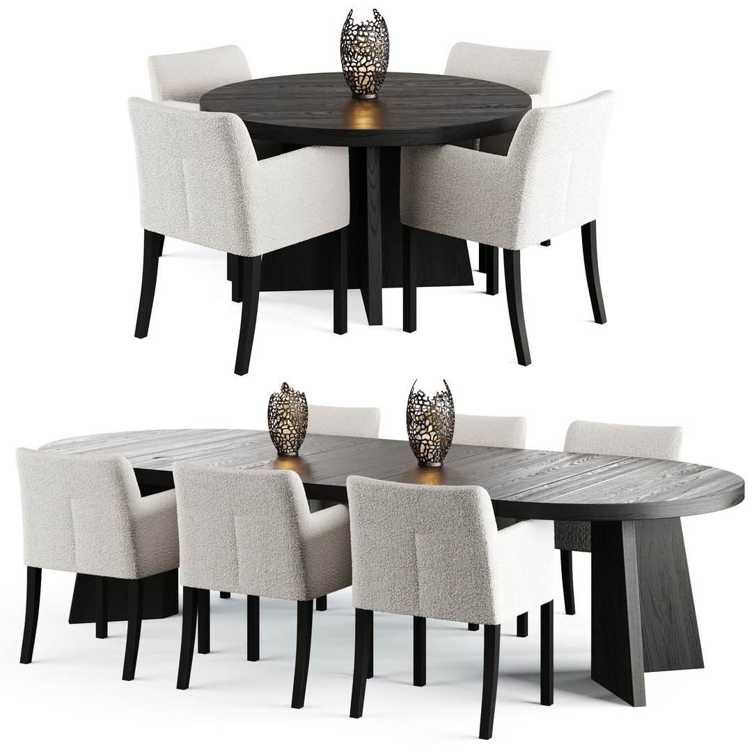 3D Dining Table Trent - Victoria Model - TurboSquid 2263811