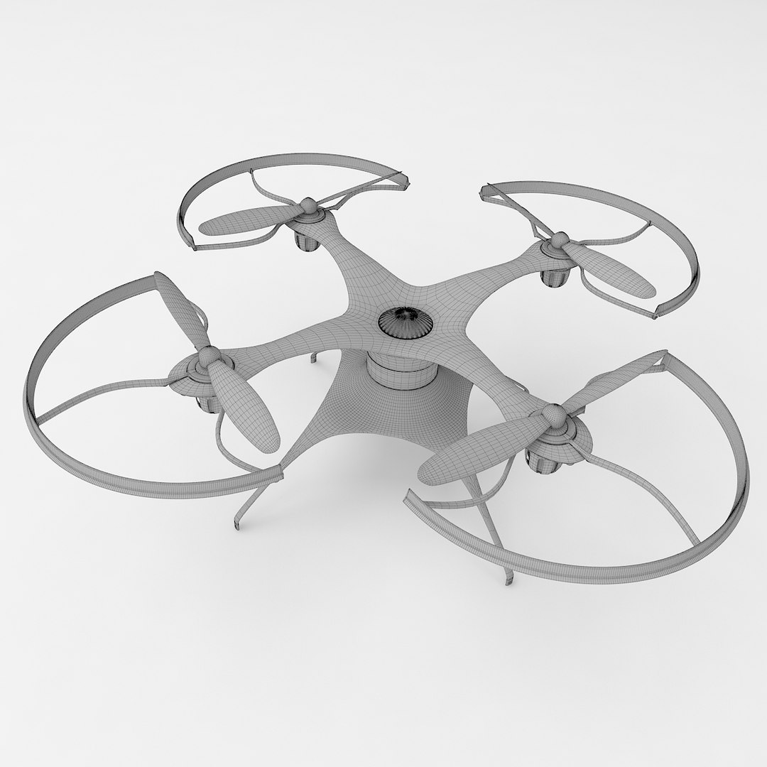 Generic Quadcopter 3D Model - TurboSquid 1354838