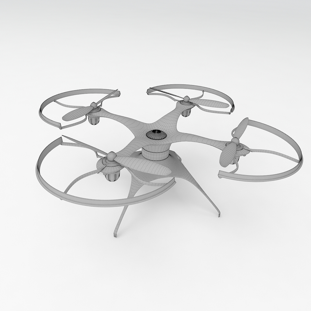 Generic Quadcopter 3D Model - TurboSquid 1354838