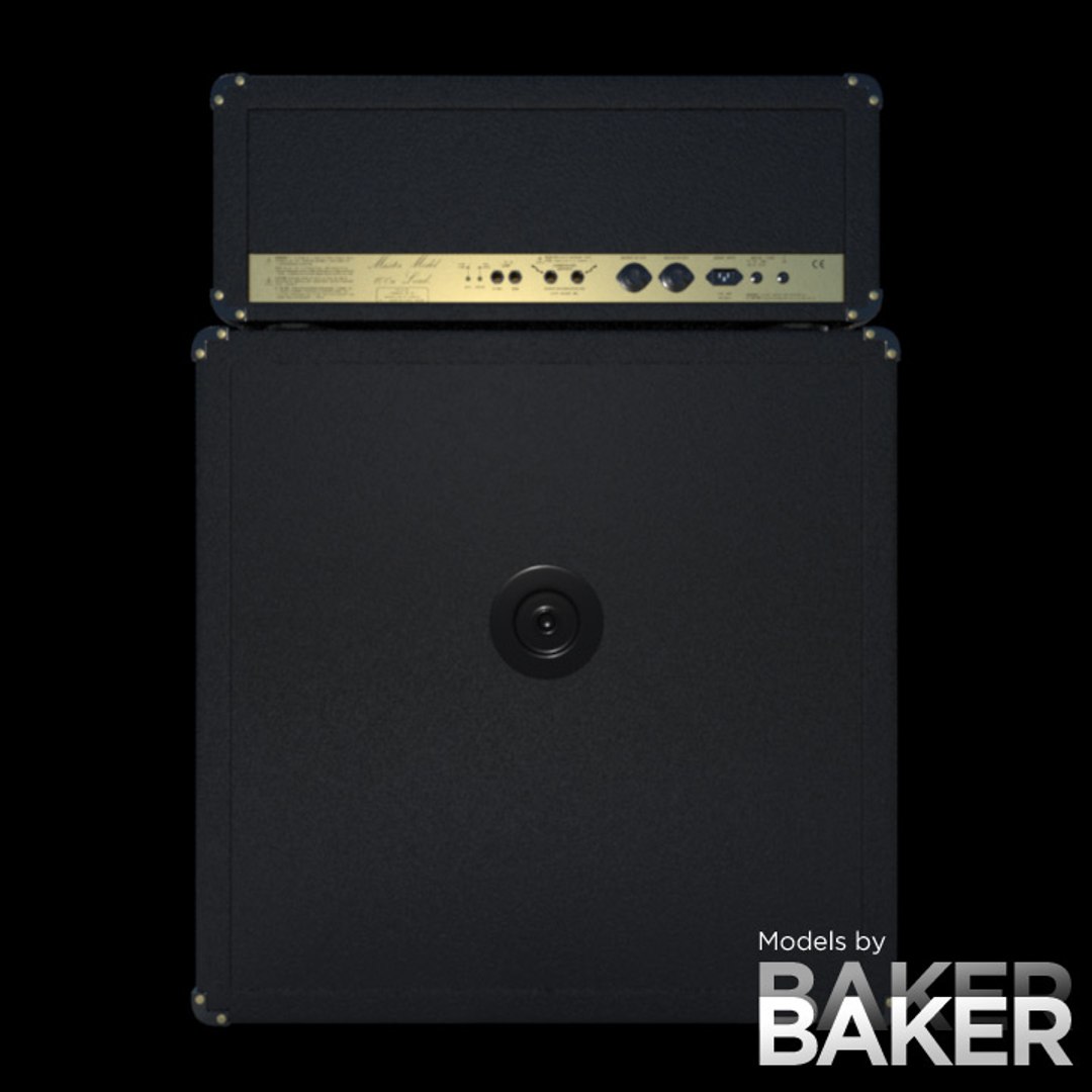 3d Model Of Marshall Jcm 800