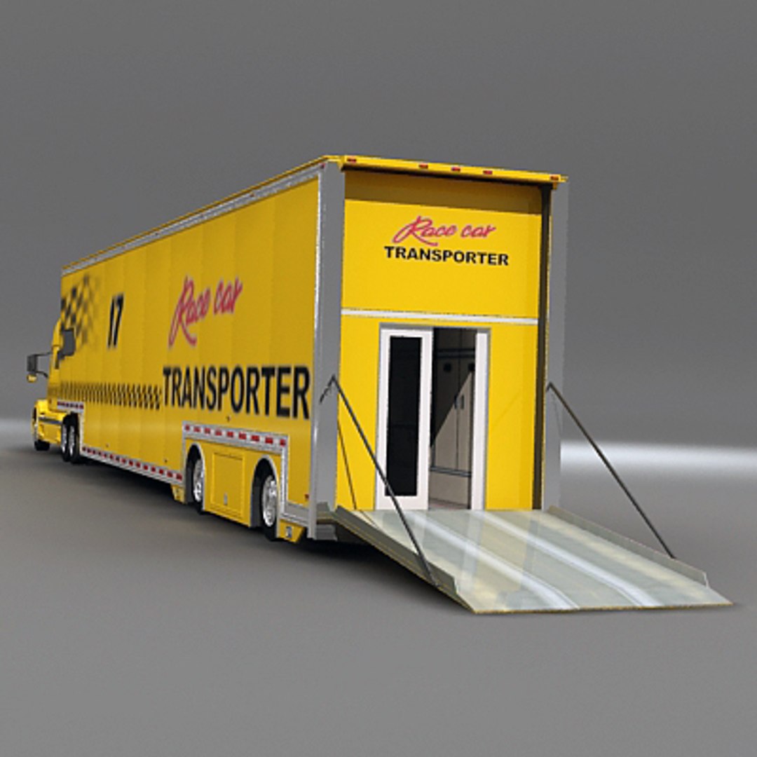 3ds race car transporter