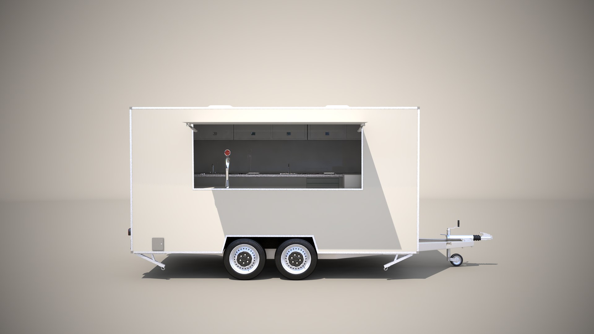 Catering Trailer 3D Model - TurboSquid 1481035
