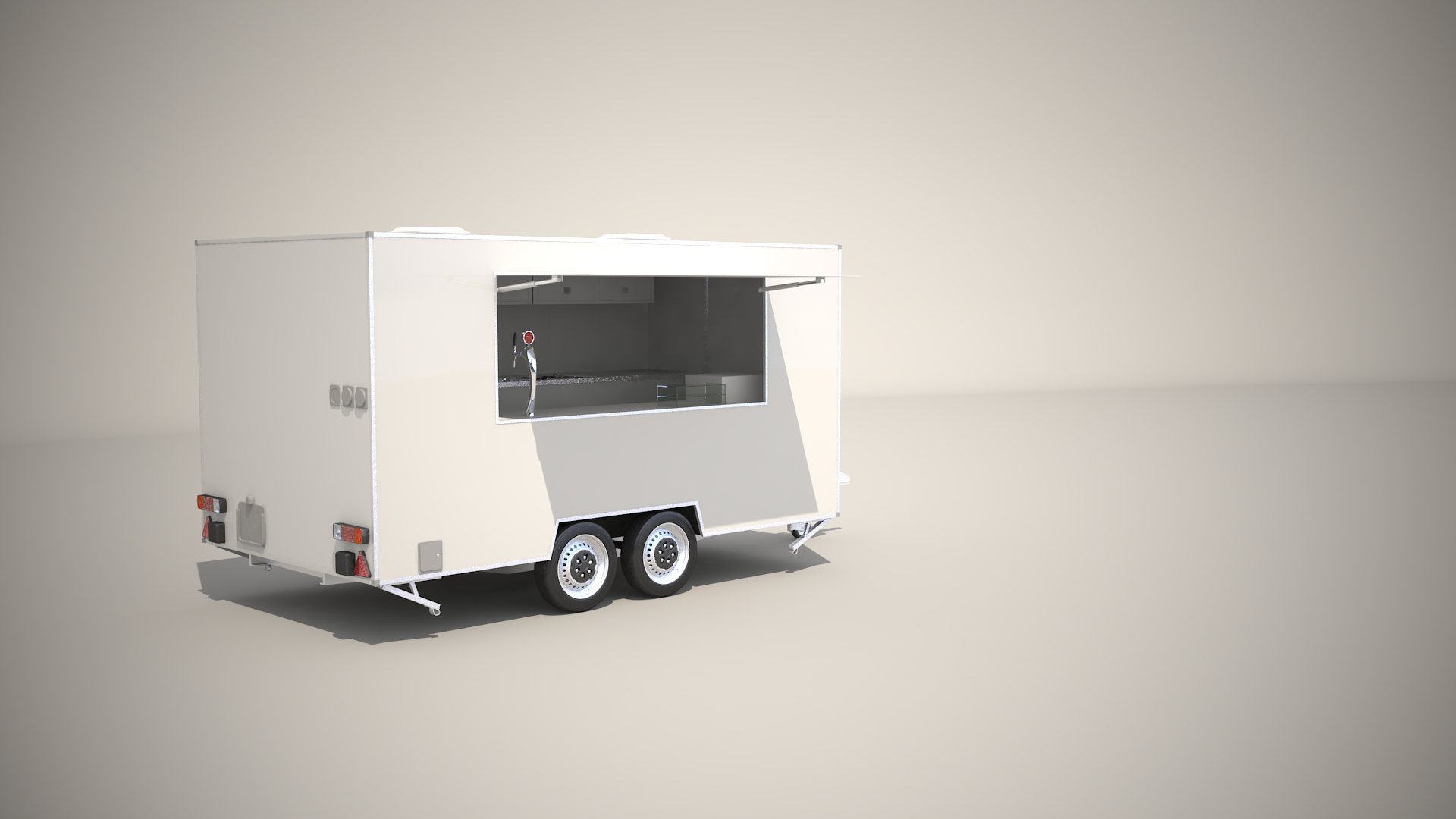 Catering Trailer 3D Model - TurboSquid 1481035