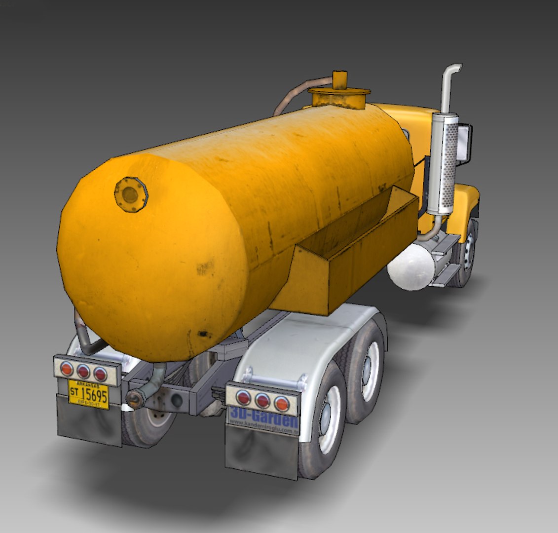 Style Tank Truck 3d Model