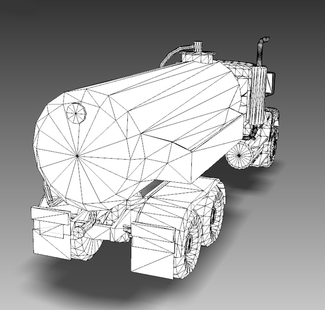 Style Tank Truck 3d Model