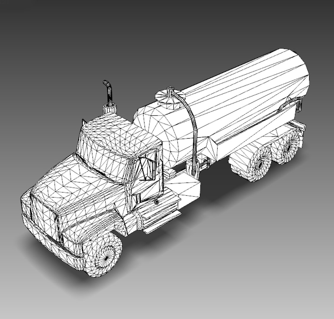 Style Tank Truck 3d Model