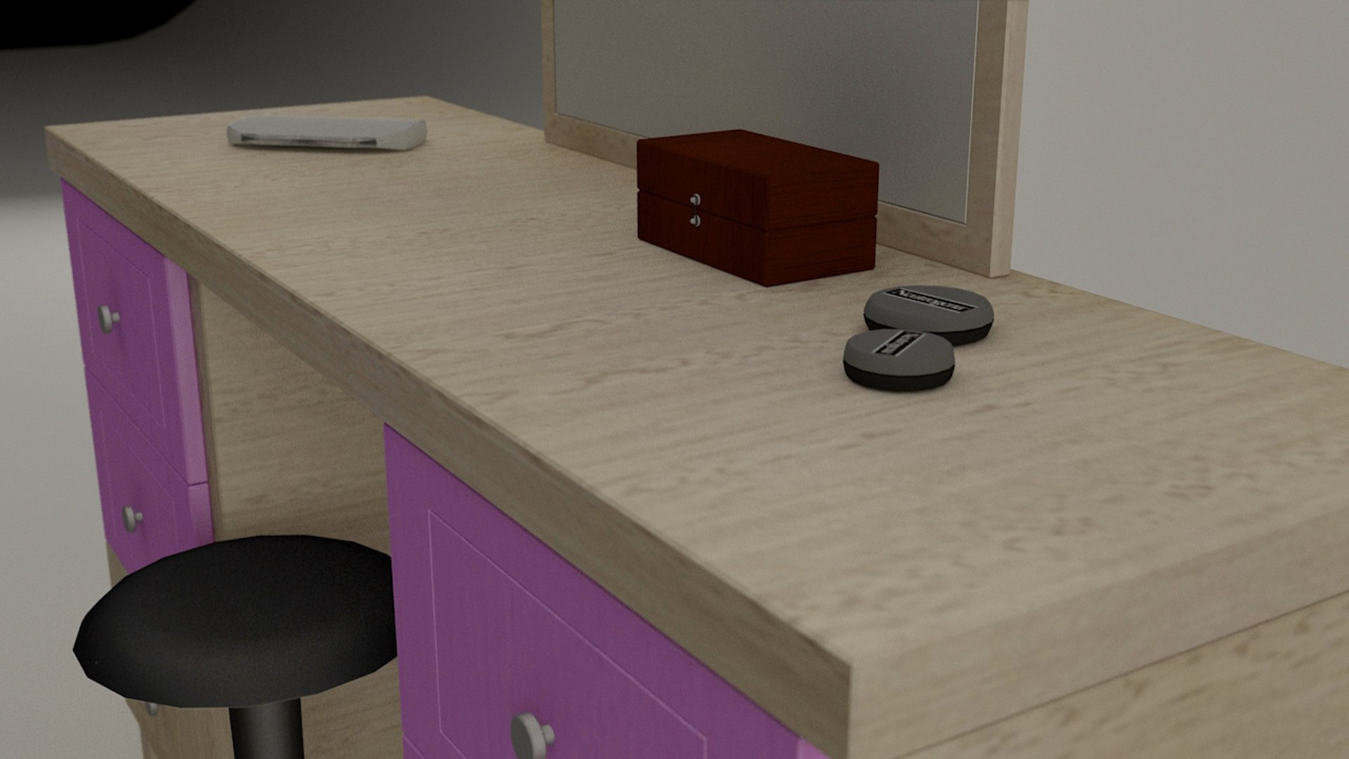 Make Makeup Table 3d Max