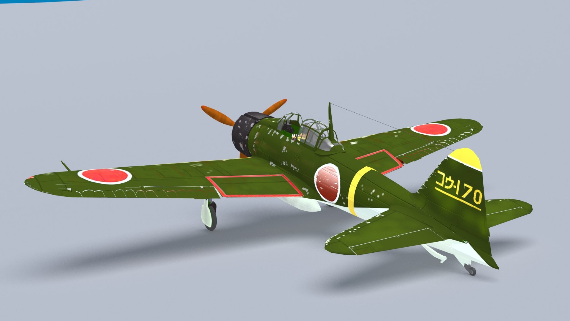 Mitsubishi A6M2 Zero Model - TurboSquid 1738210