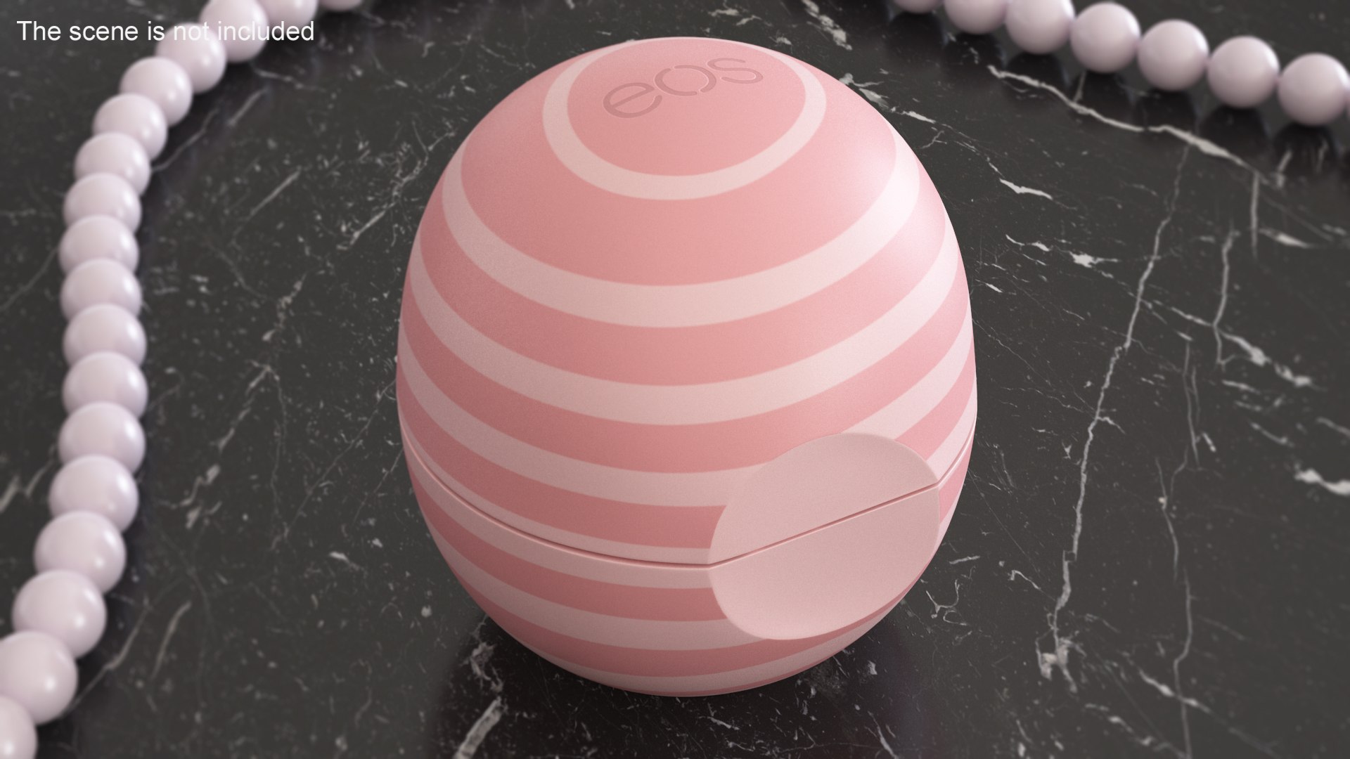 EOS Organic Lip Balm Pink Stripes Closed 3D Model - TurboSquid 2069269