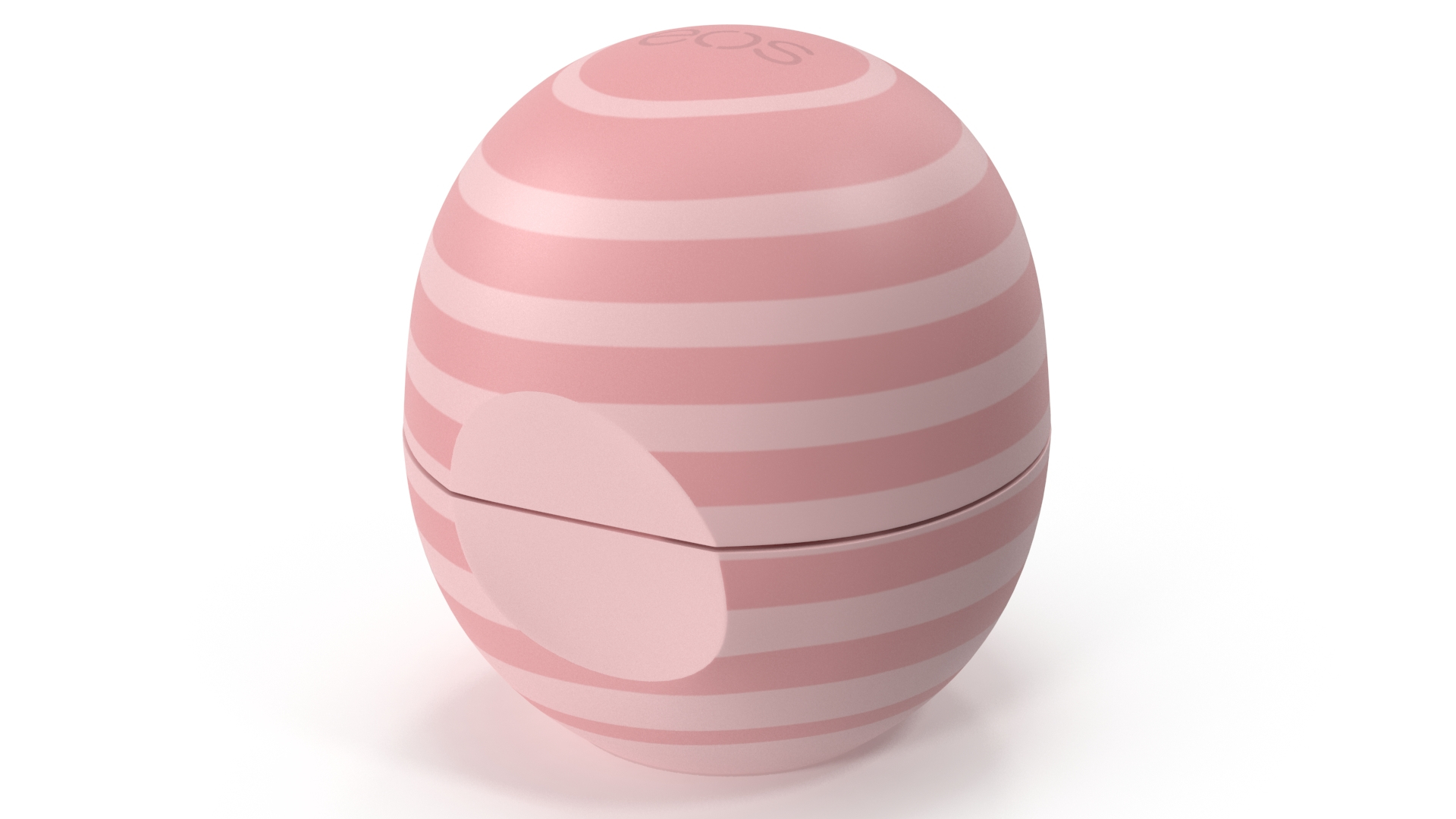EOS Organic Lip Balm Pink Stripes Closed 3D Model - TurboSquid 2069269