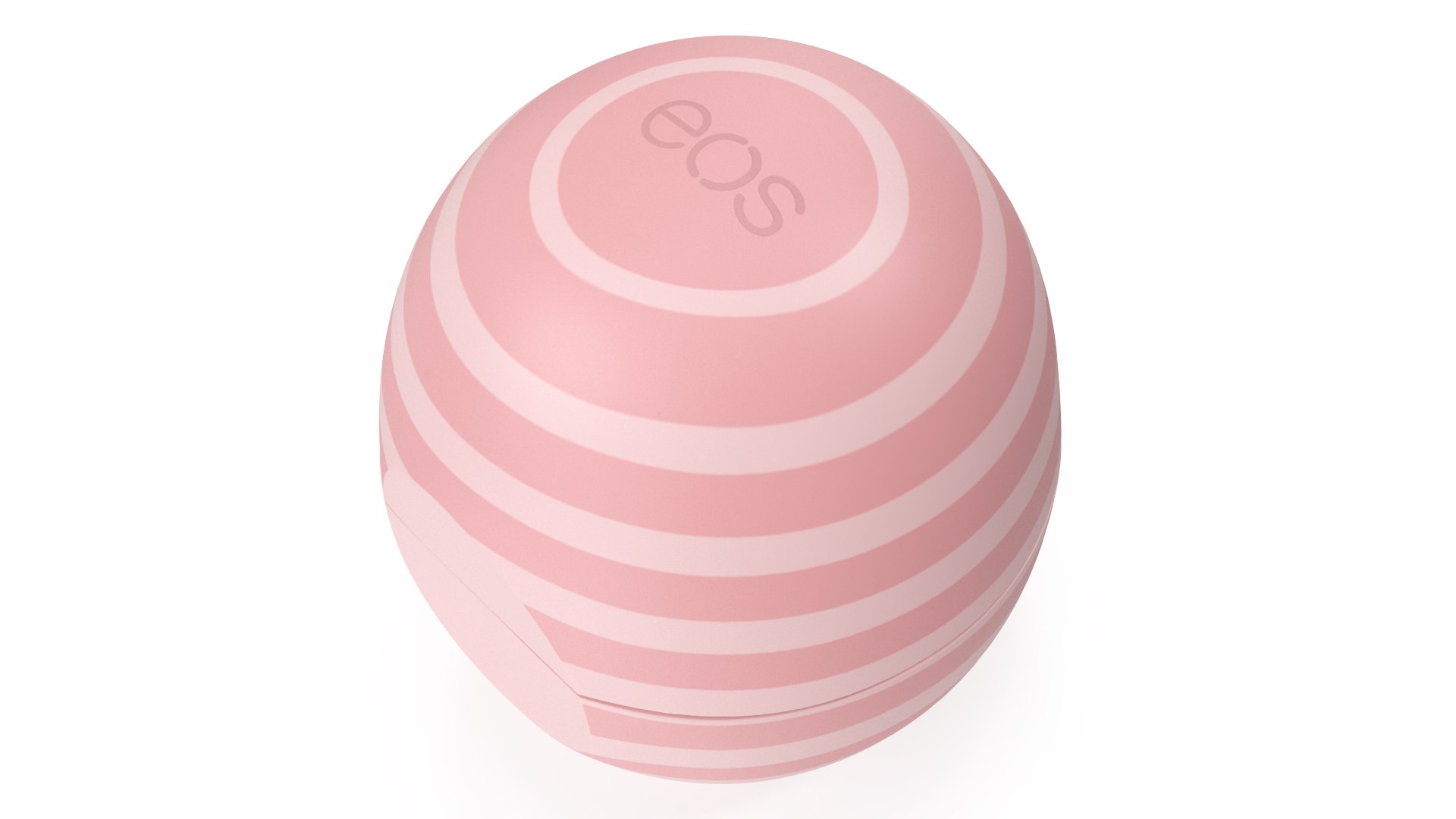 EOS Organic Lip Balm Pink Stripes Closed 3D Model - TurboSquid 2069269