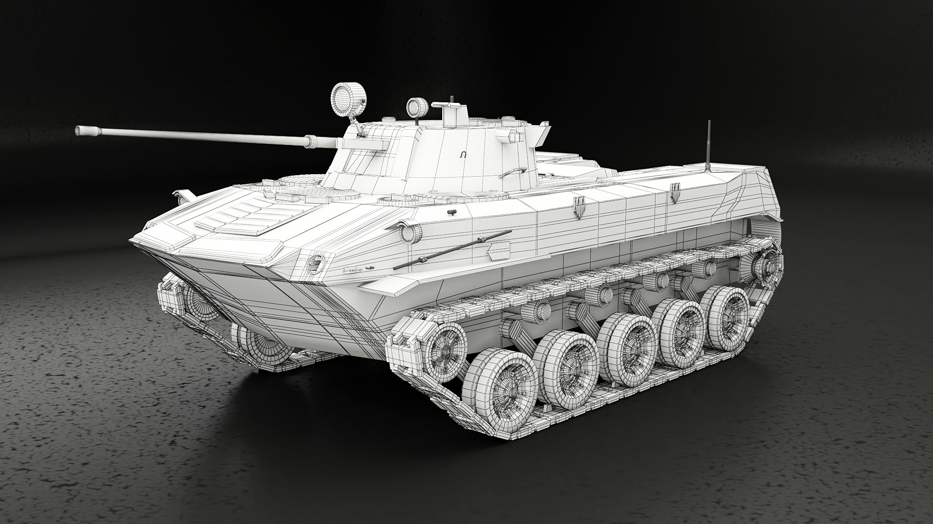 BMD-2 Low Poly 3D model - TurboSquid 2171640