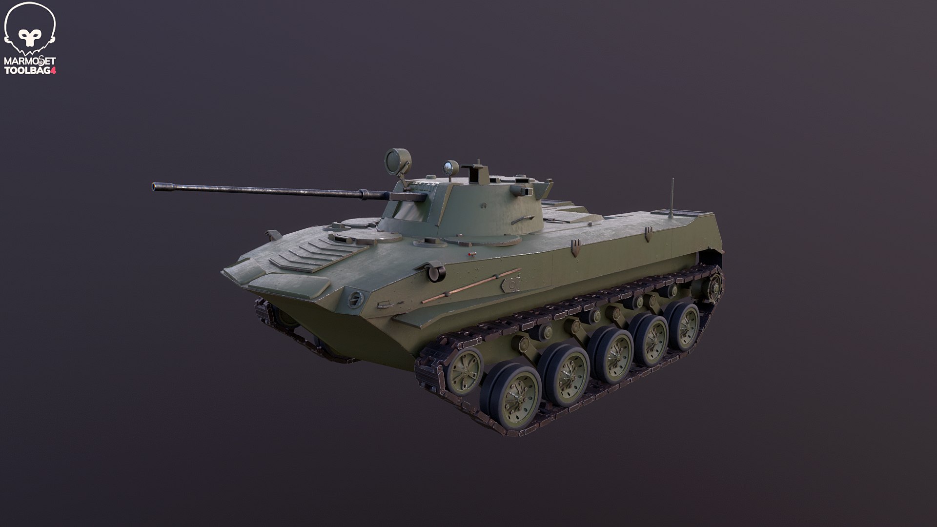 BMD-2 Low Poly 3D model - TurboSquid 2171640