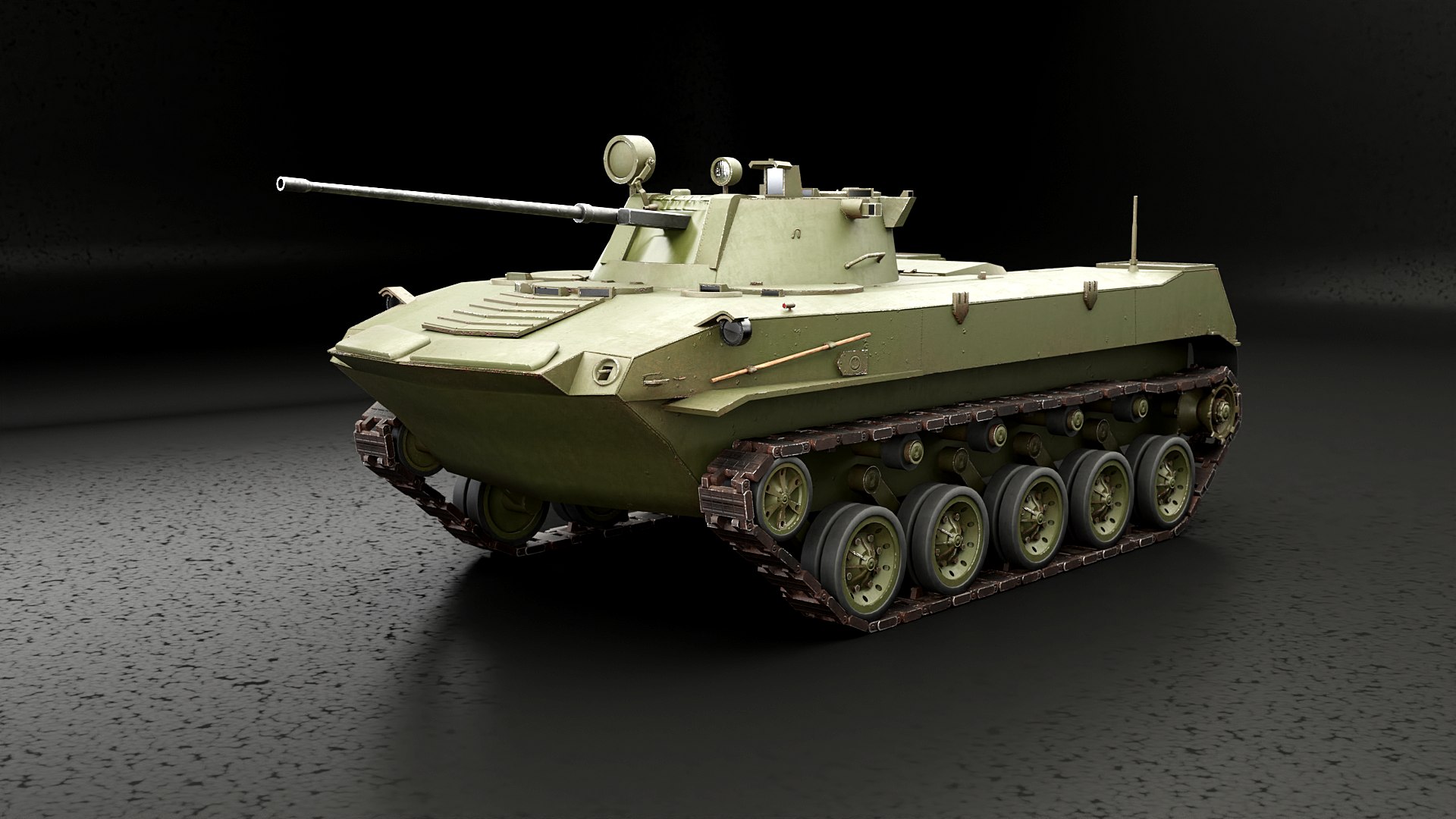 BMD-2 Low Poly 3D model - TurboSquid 2171640