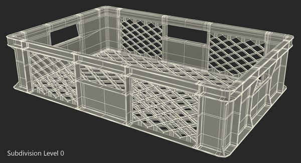 Plastic crate box 3D - TurboSquid 1396144