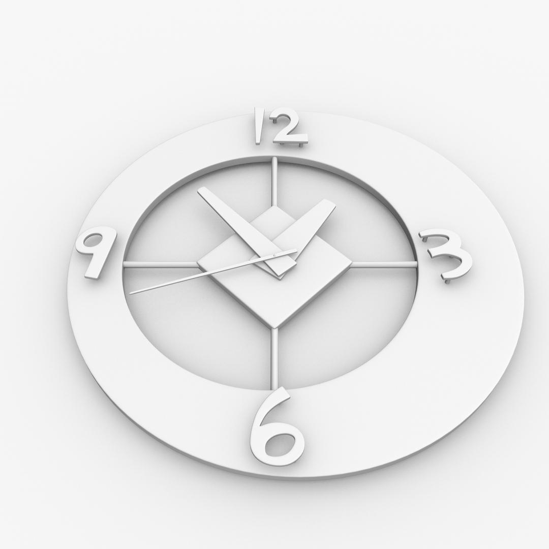 3d Modern Wall Clock