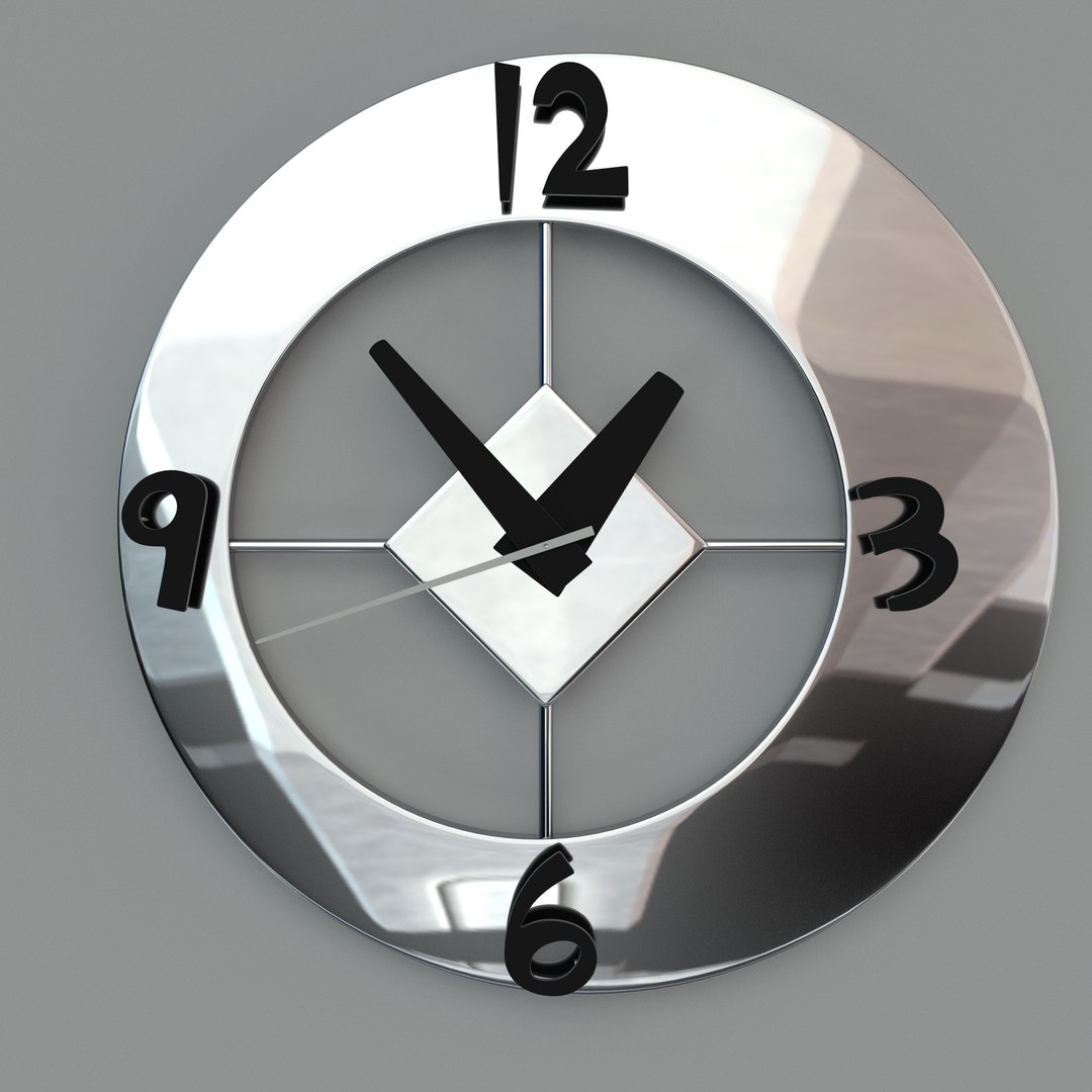 3d Modern Wall Clock