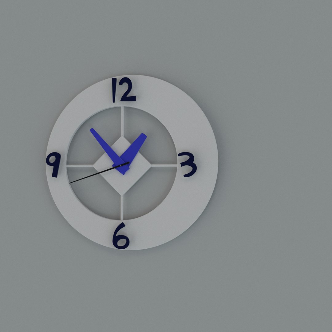3d Modern Wall Clock