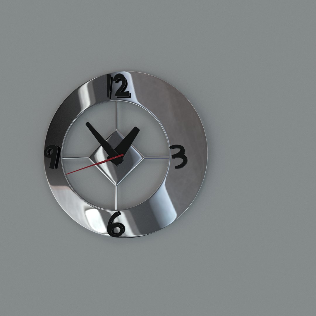 3d Modern Wall Clock