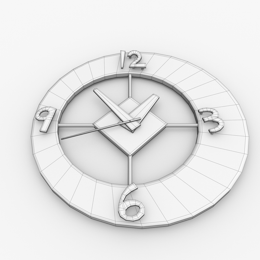 3d Modern Wall Clock