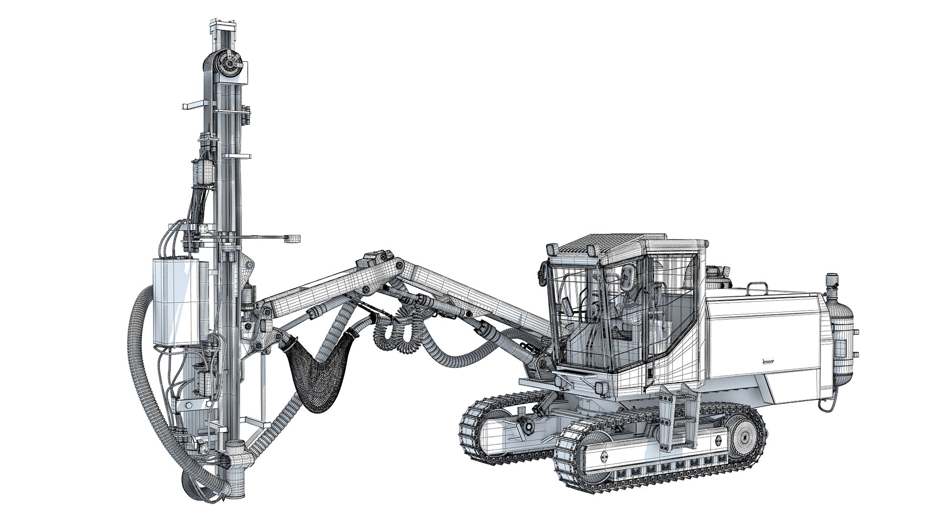 Mining Drill Rig Equipment Collection Model - TurboSquid 1872541