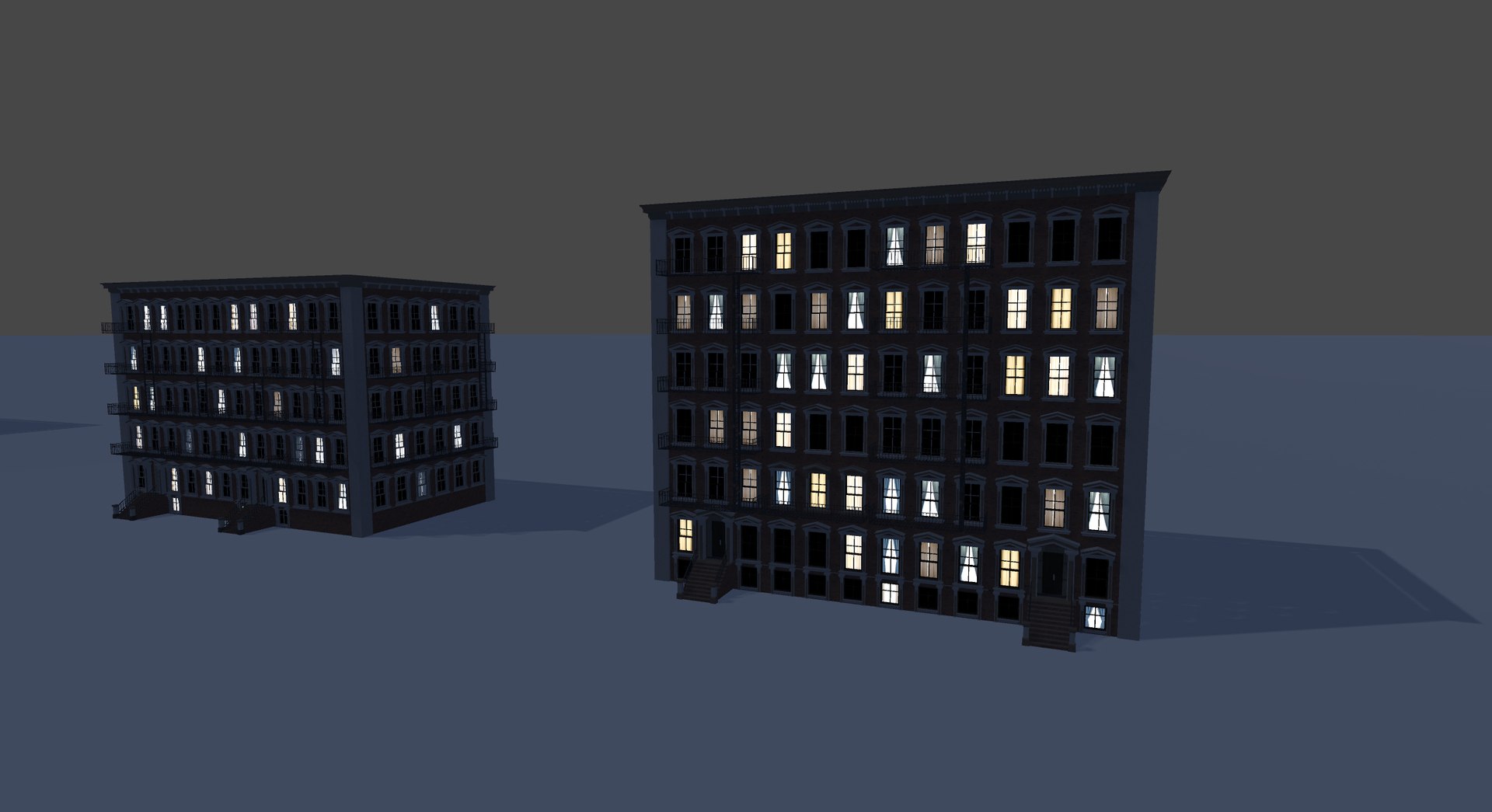 Buildings Modular 3D Model - TurboSquid 1555407