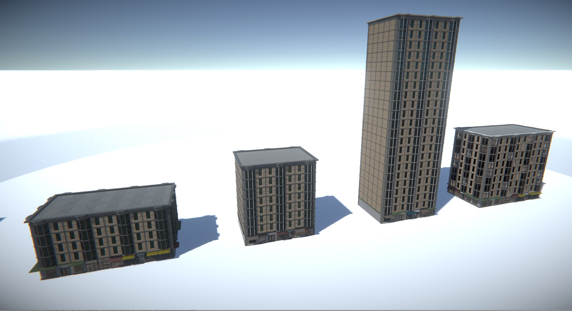 Buildings Modular 3D Model - TurboSquid 1555407