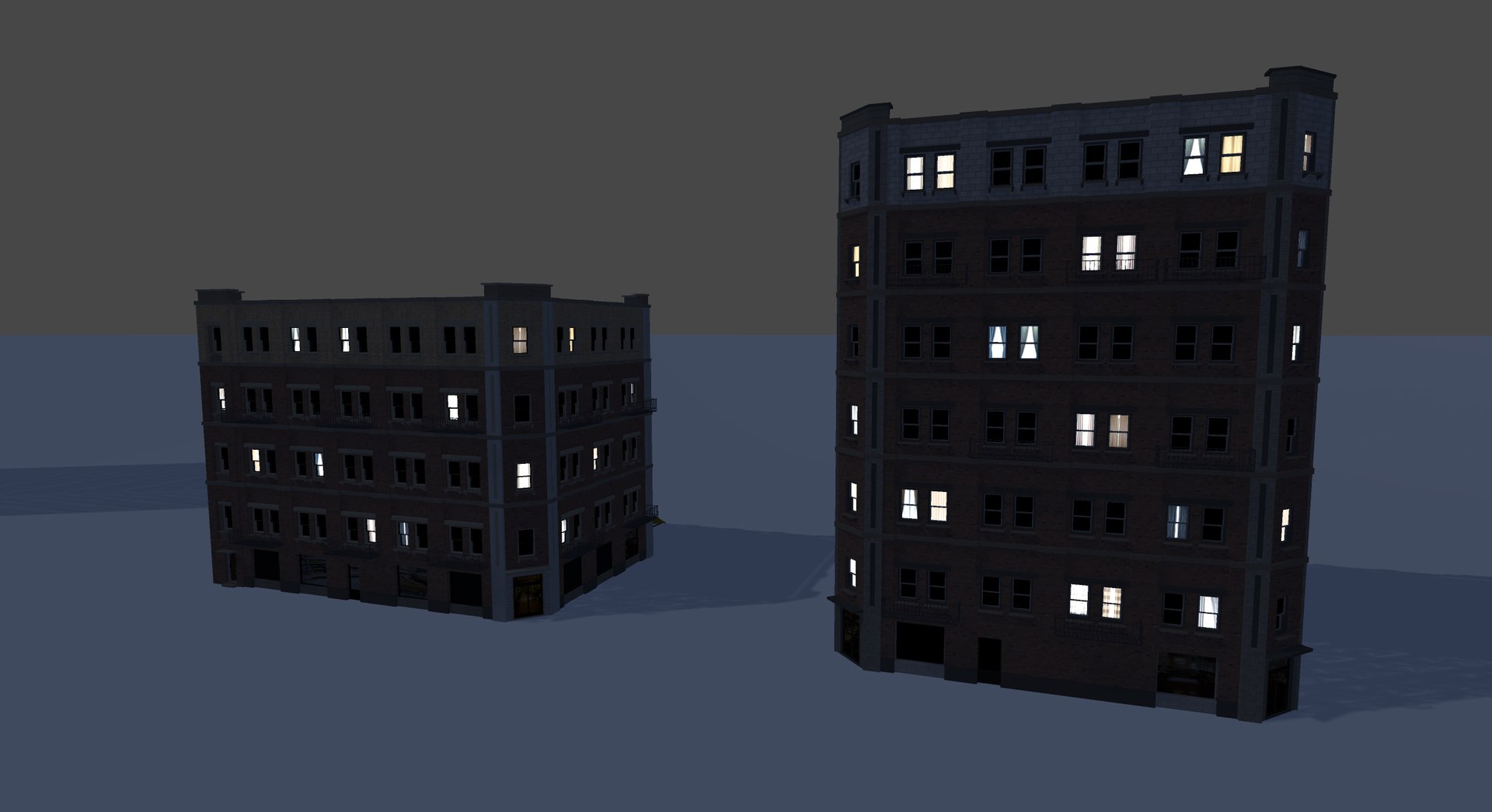 Buildings Modular 3D Model - TurboSquid 1555407