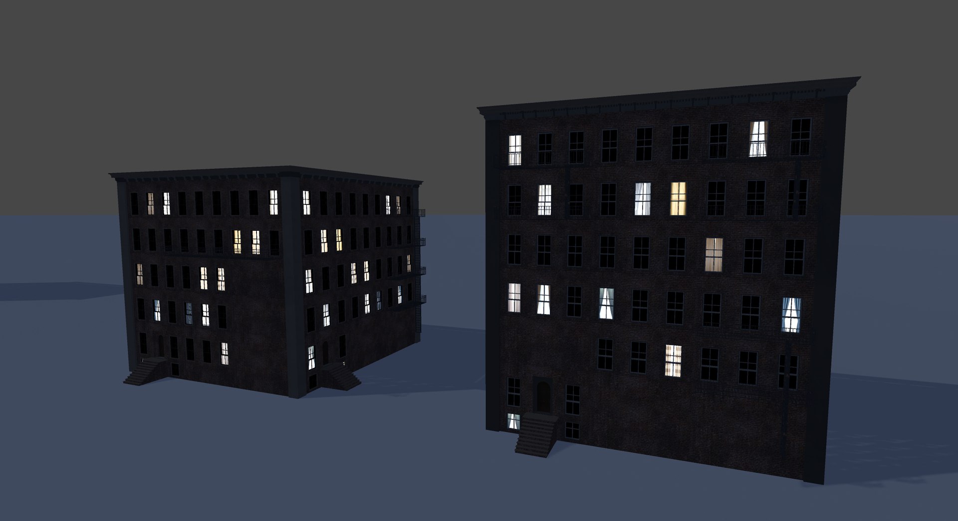 Buildings Modular 3D Model - TurboSquid 1555407