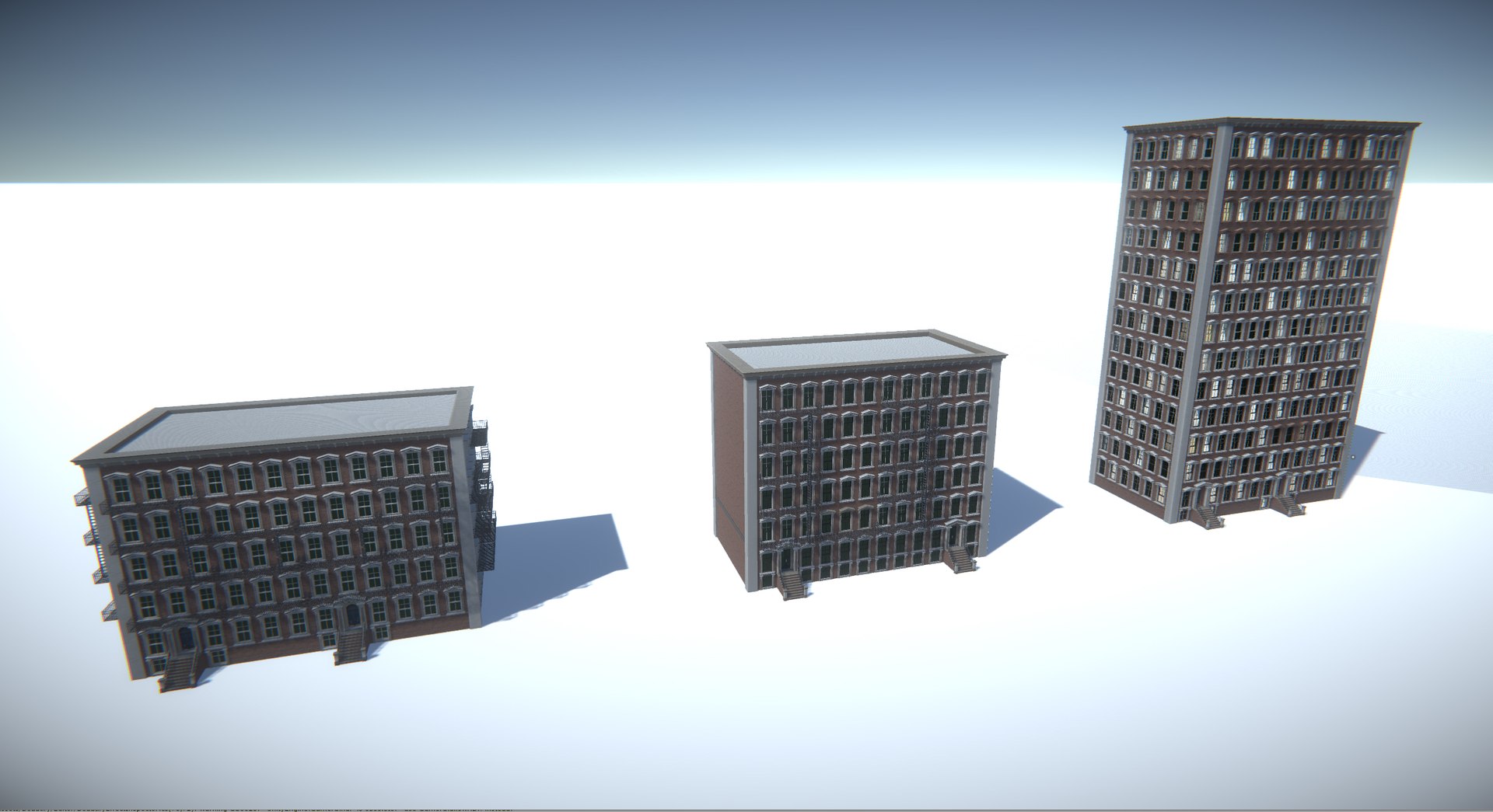 Buildings Modular 3D Model - TurboSquid 1555407