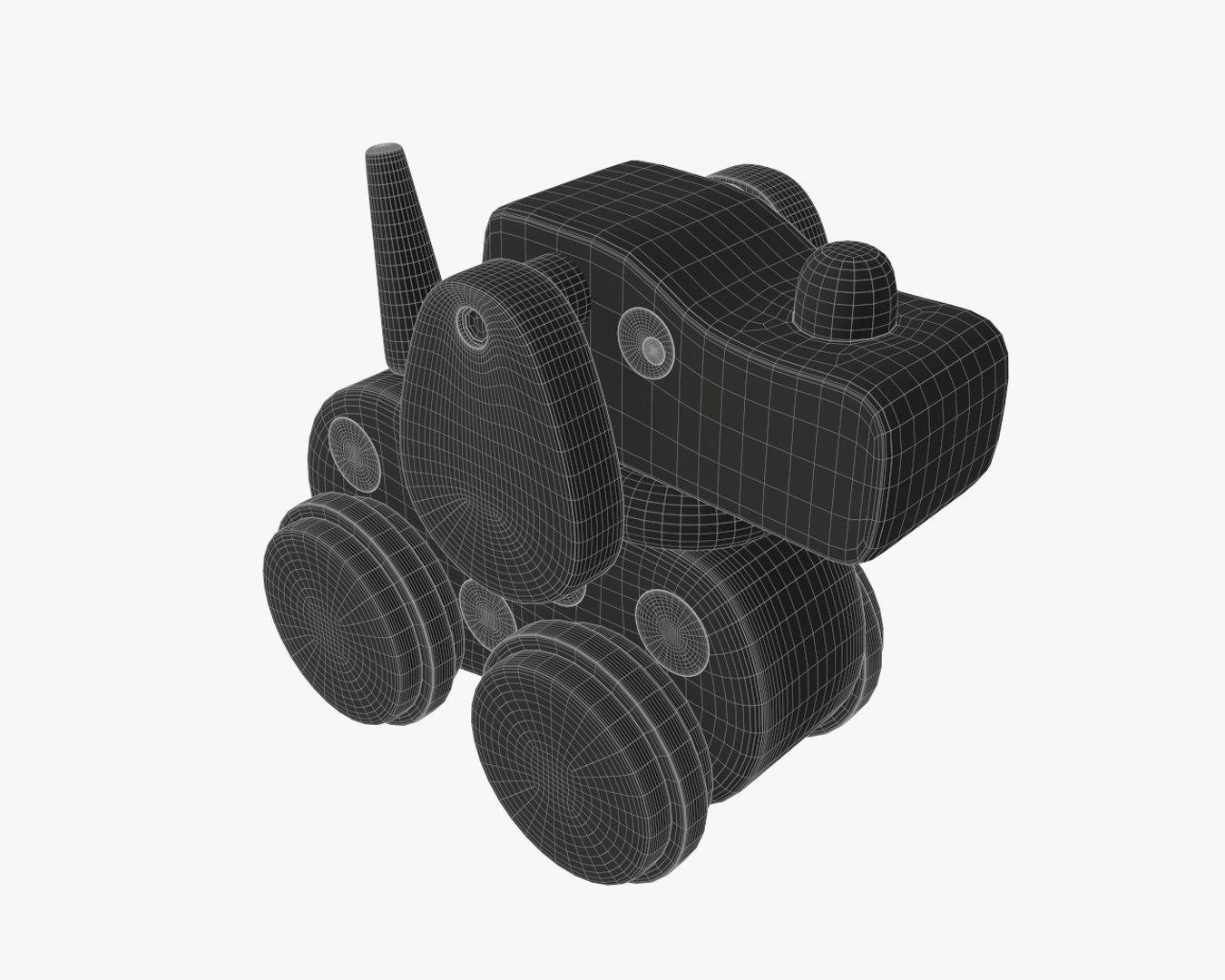 3D Wooden Dog Wood Model - TurboSquid 1413838