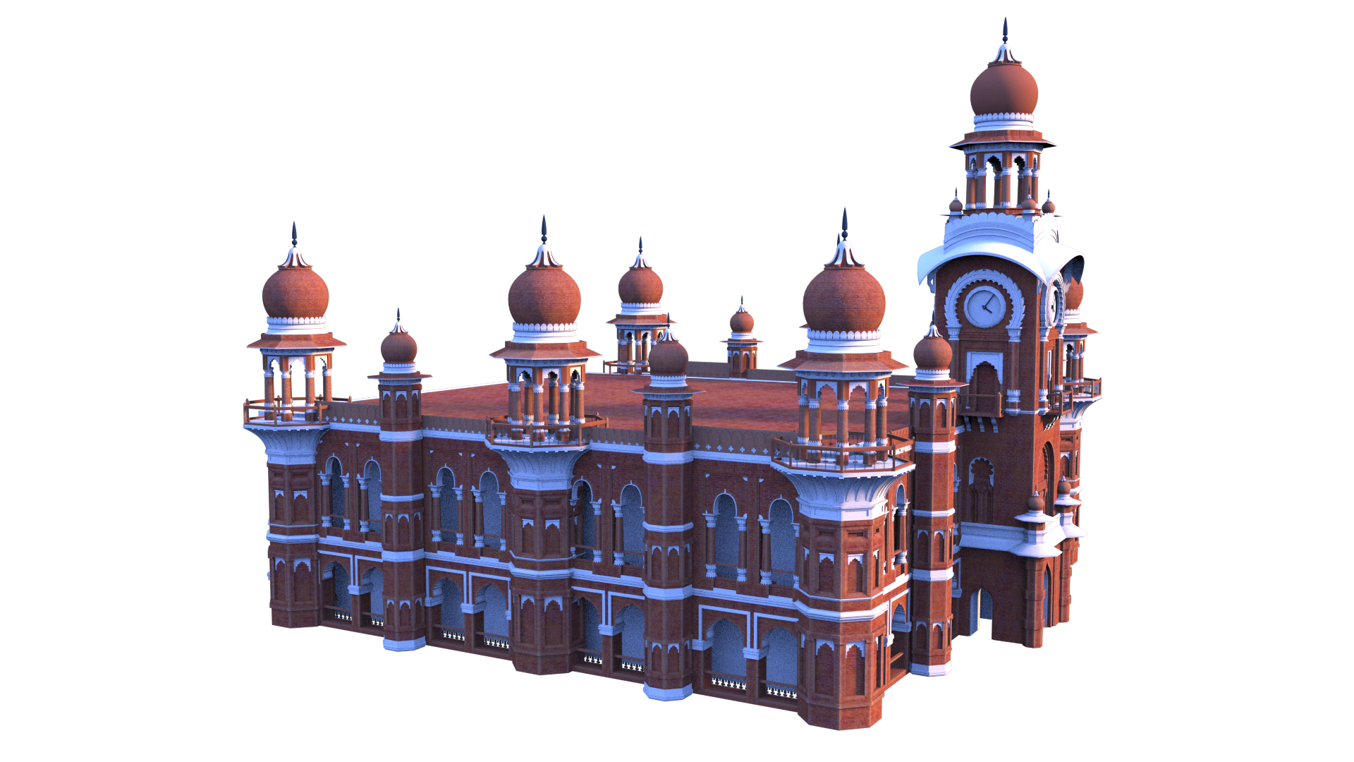 Ghanta Ghar Multan 3D Model - TurboSquid 1834238