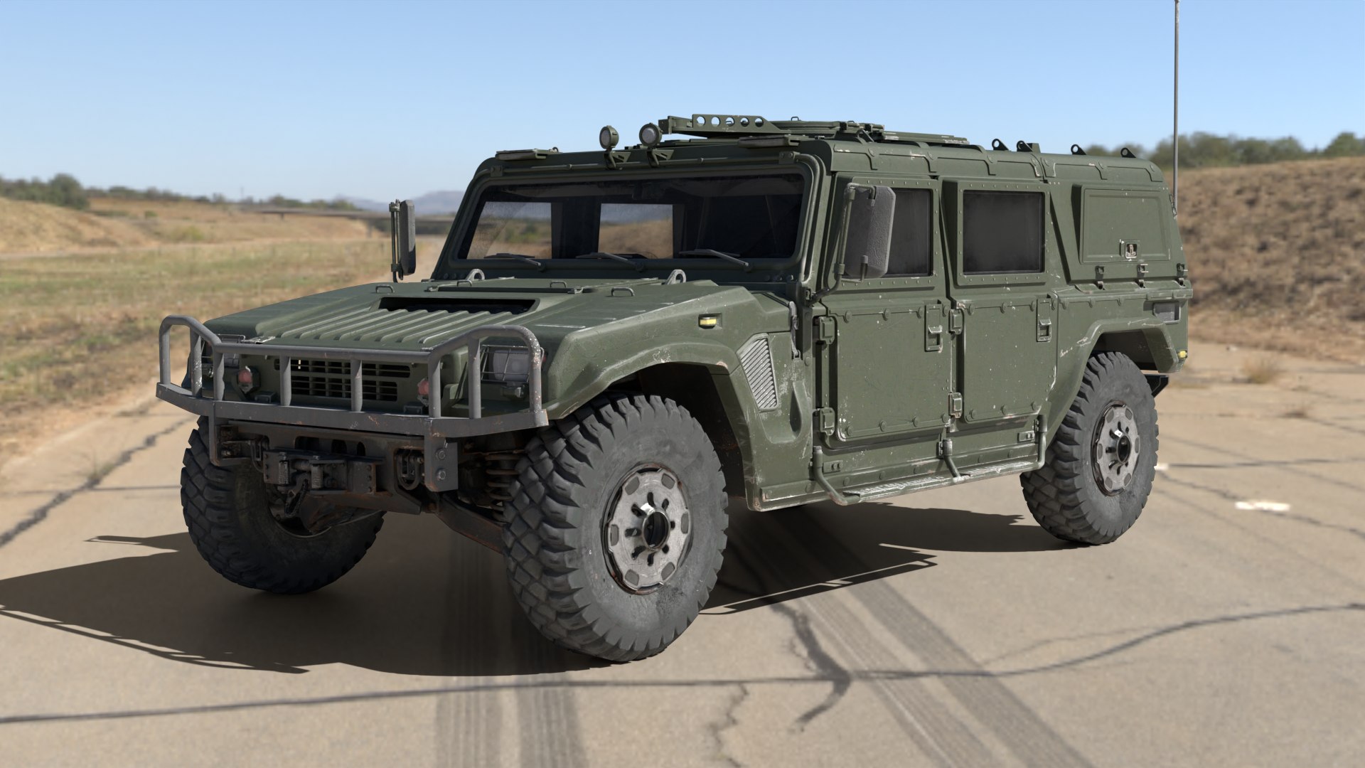 3D Military Off-Road Utility Vehicle - Rigged Model - TurboSquid 2366267