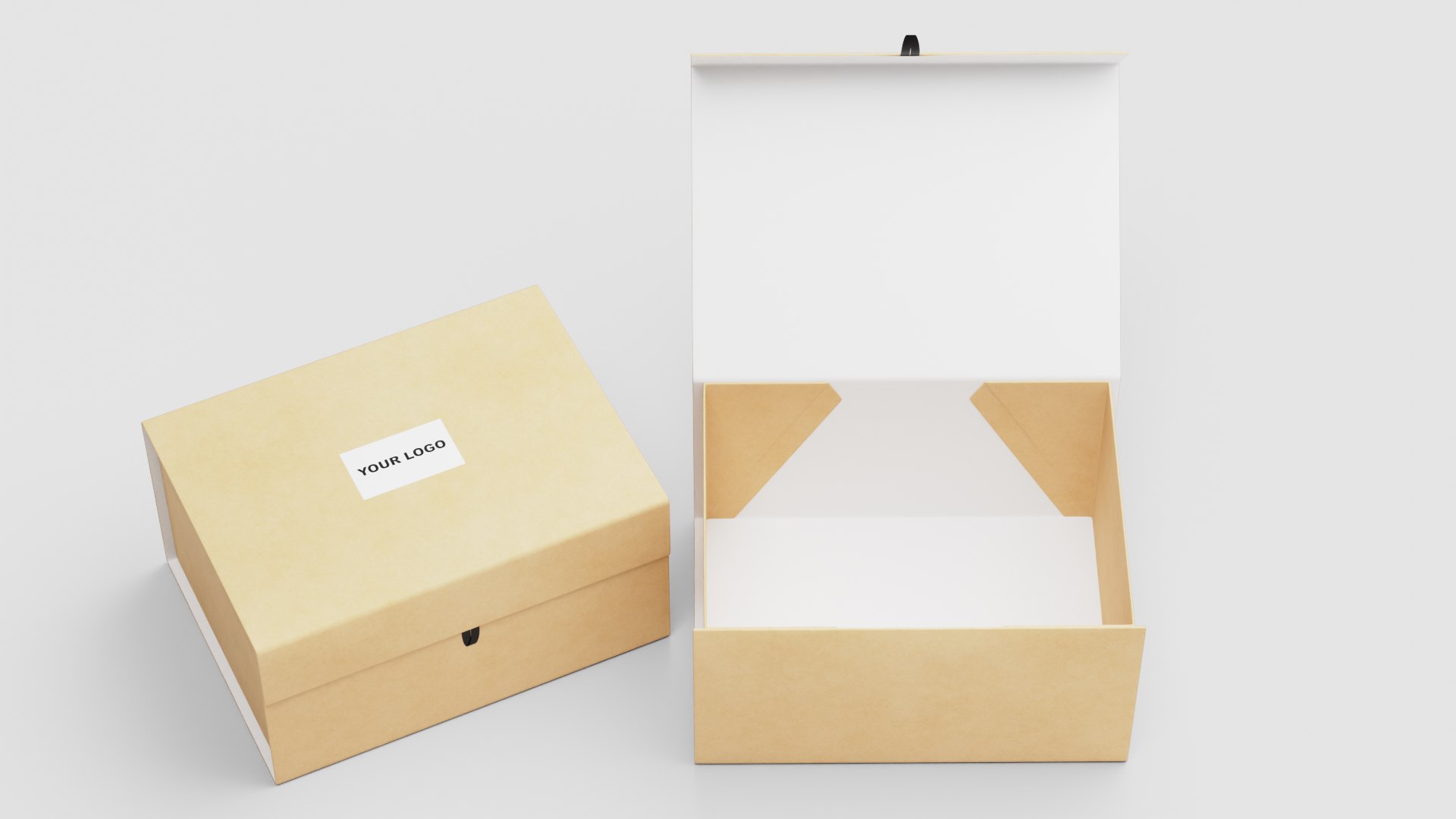 3D Large Gift Box Combo Cardboard Model - TurboSquid 2317151