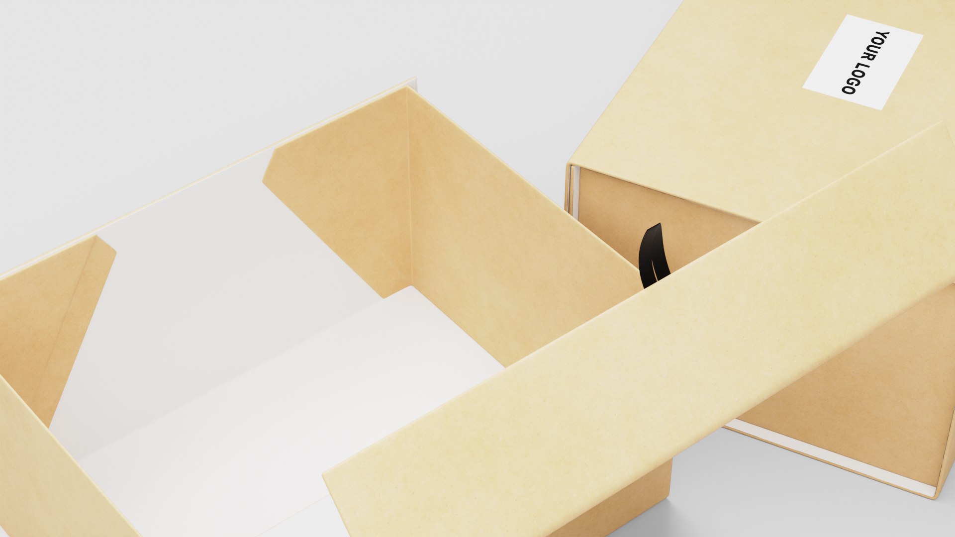 3D Large Gift Box Combo Cardboard Model - TurboSquid 2317151