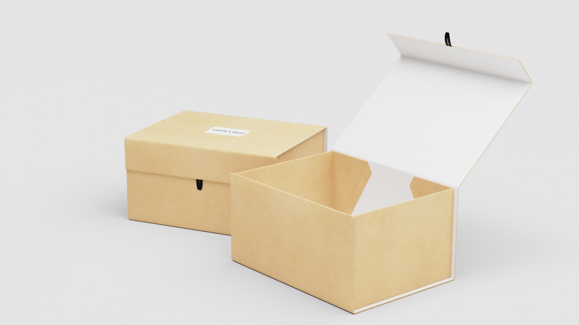 3D Large Gift Box Combo Cardboard Model - TurboSquid 2317151
