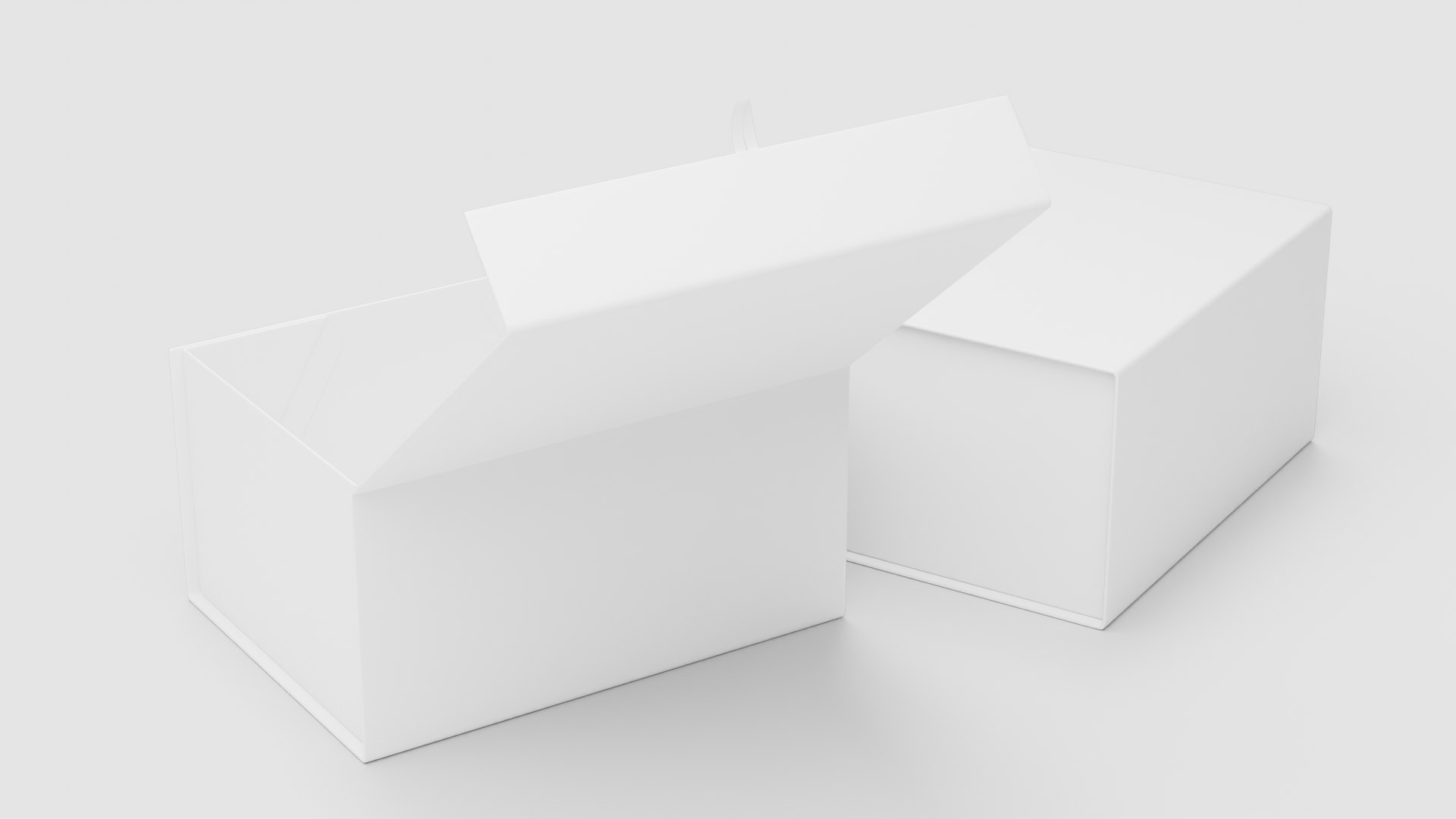 3D Large Gift Box Combo Cardboard Model - TurboSquid 2317151