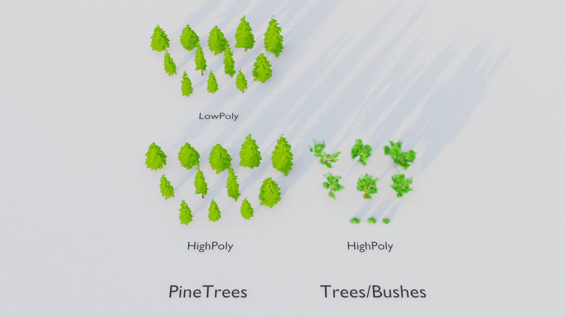 BEST STYLIZED Tree and Bush Assets Game Ready 3D - TurboSquid 2069359