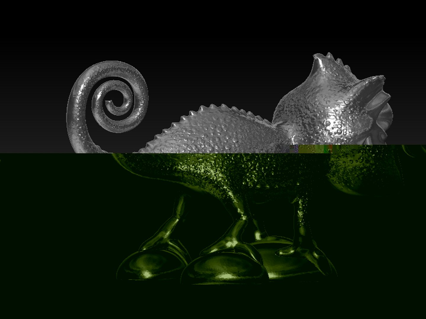 Chameleon Printable 3d Model