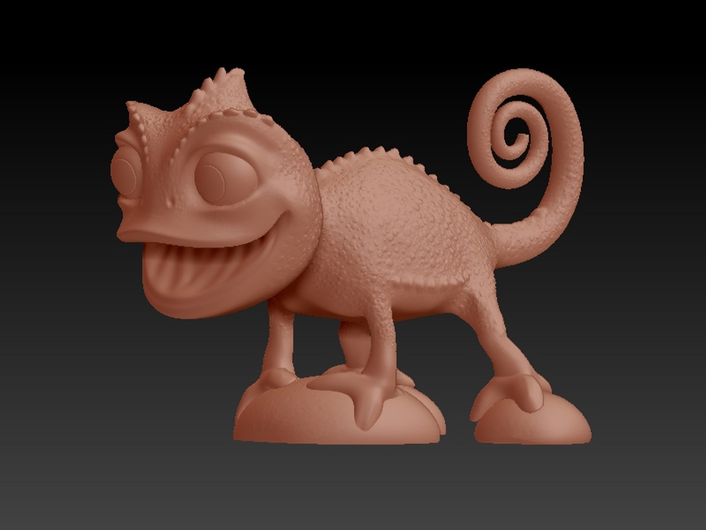 Chameleon Printable 3d Model