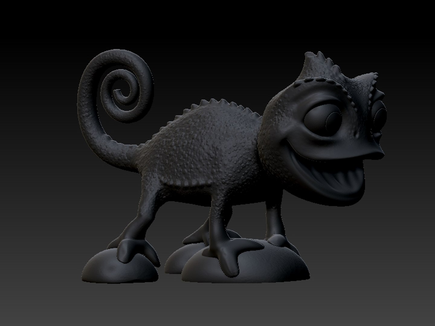 Chameleon Printable 3d Model