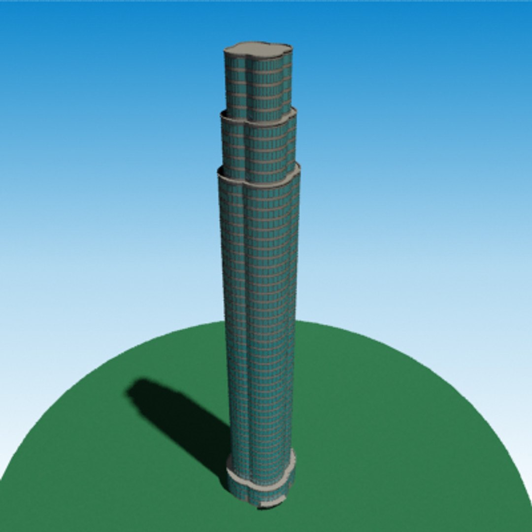Realistic Skyscraper 3d Model