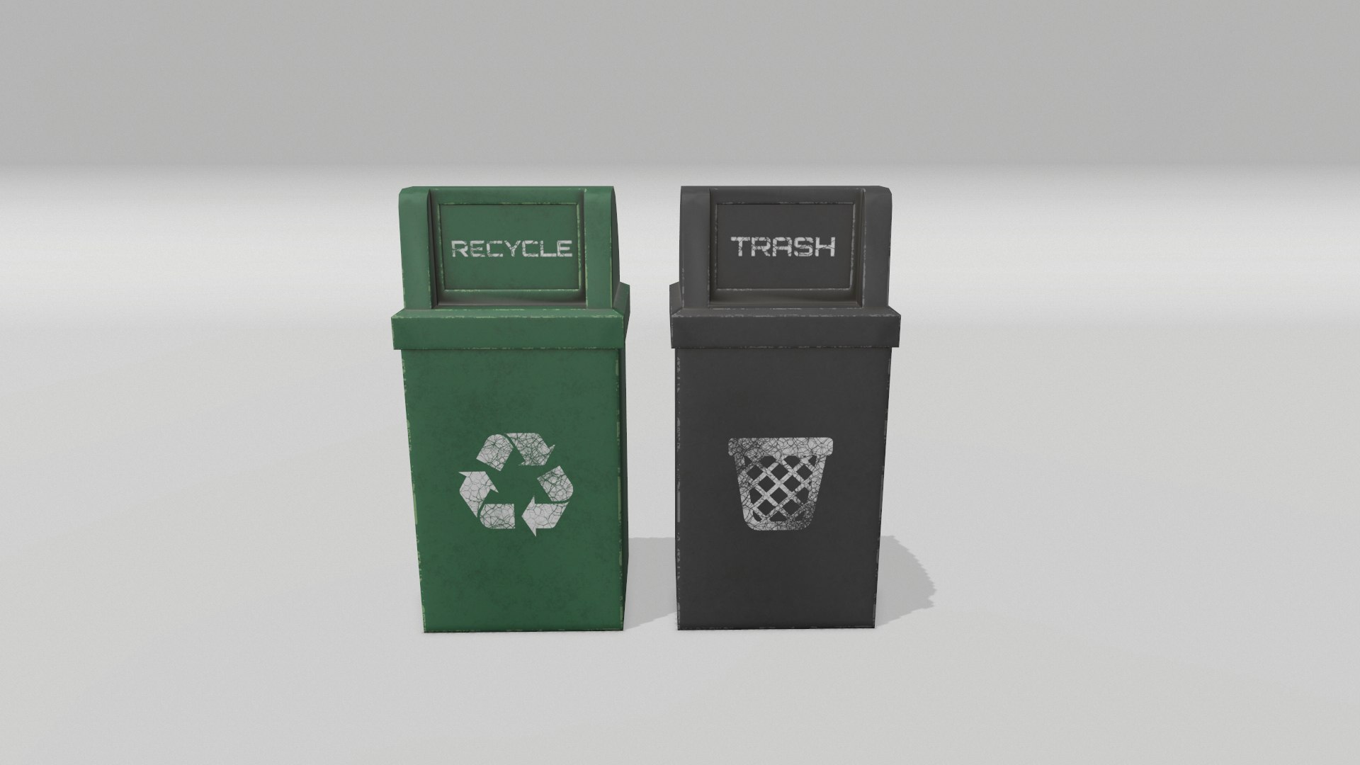 Free 3D trash recycle bin model - TurboSquid 1411329